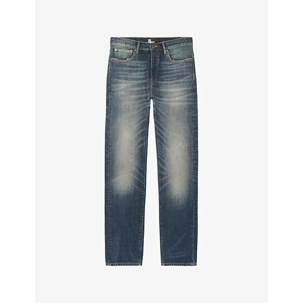 The Kooples Faded Straight-leg Jeans