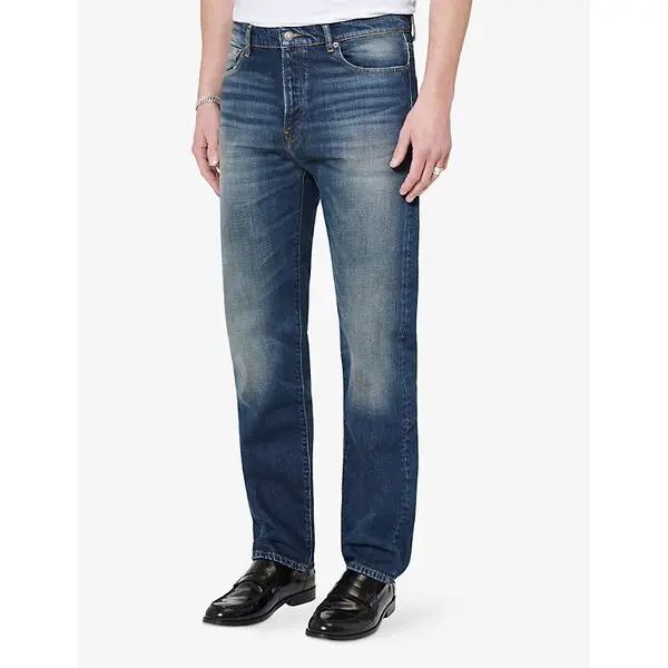The Kooples Faded Straight-leg Jeans