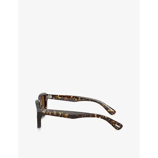 Oliver Spencer Ov5562su Errisson Pillow-frame Acetate Sunglasses - Brown