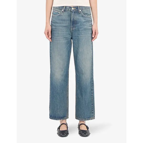 The Kooples Straight-cut Relaxed-fit High-rise Denim Jeans