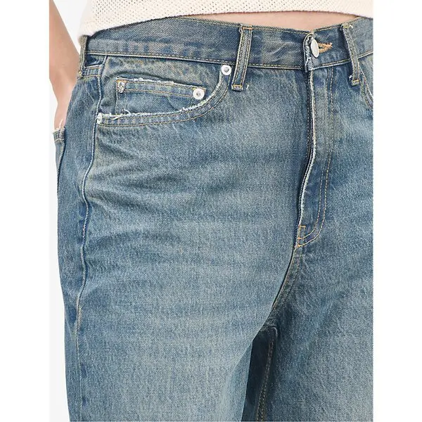 The Kooples Straight-cut Relaxed-fit High-rise Denim Jeans