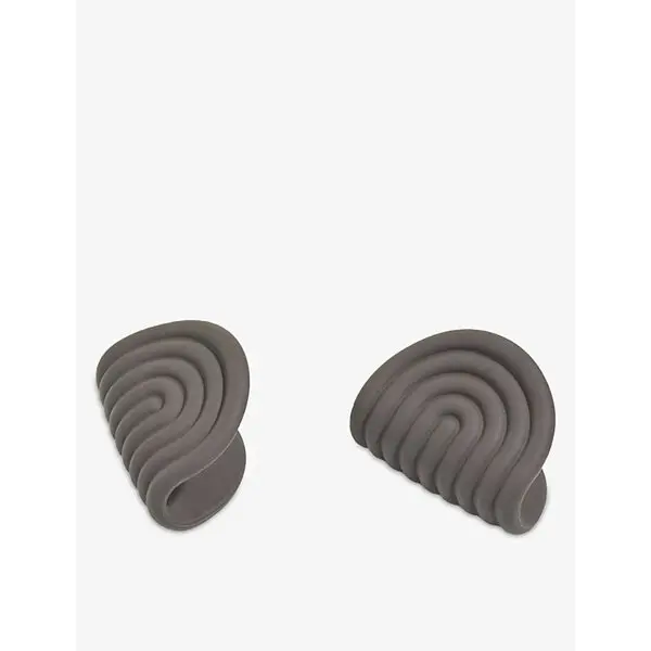 OUR PLACE Textured Curved-design Wrap-around Silicone Hot Grips - Char