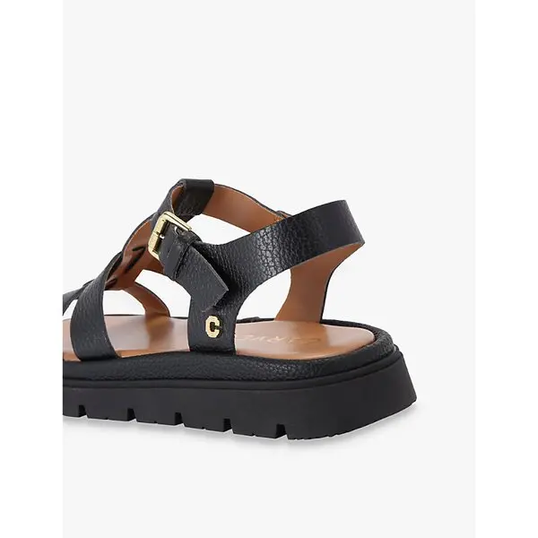 Carvela Pavilion T-bar Flat Leather Sandals