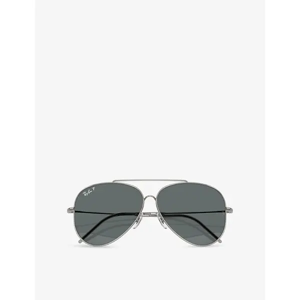 Ray-ban Aviator Metal Sunglasses - Silver