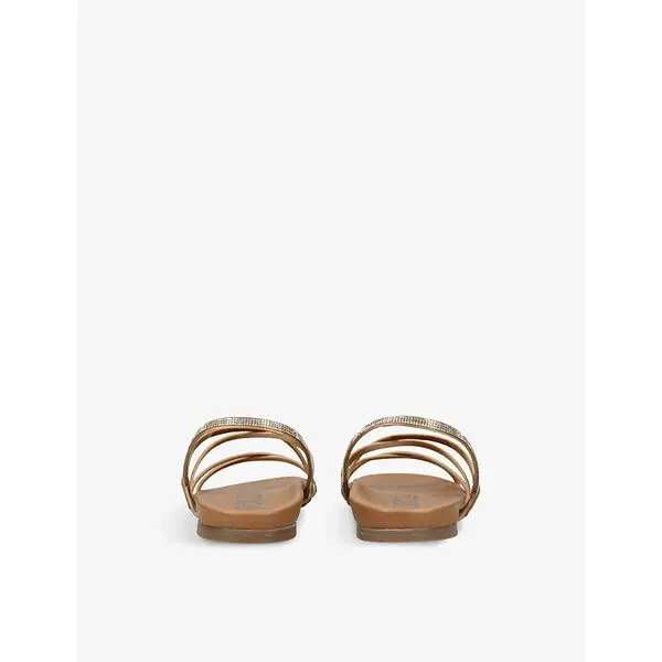 PEDRO GARCIA Embellished Crossover Leather Sandals