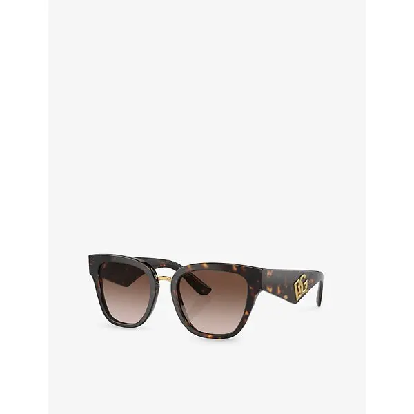 Dolce & Gabbana Square Frame Tortoiseshell Acetate Sunglasses