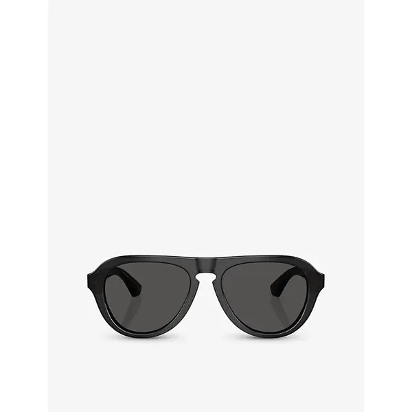 Burberry Pilot-frame Acetate Sunglasses - Grey