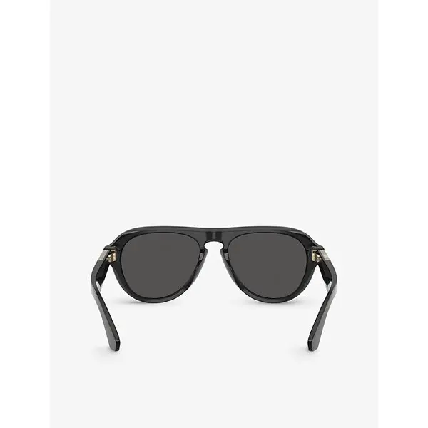 Burberry Pilot-frame Acetate Sunglasses - Grey