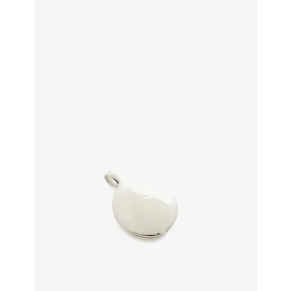 Monica Vinader Sterling Pebble Locket Pendant - Silver