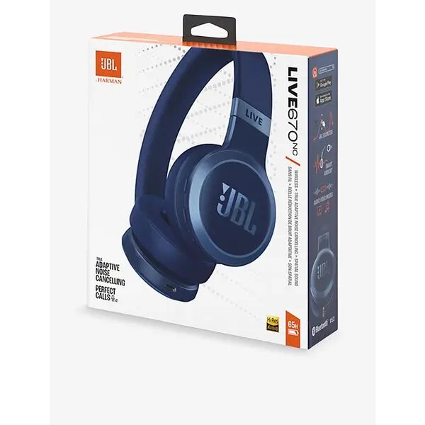JBL Live 670nc Anc On Ear Headphones - Blue