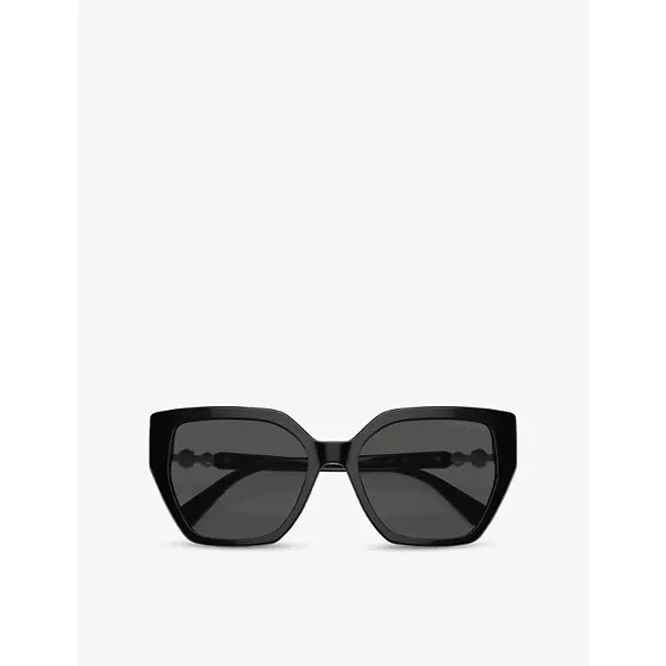 SWAROVSKI Sk6016 Irregular-frame Acetate Sunglasses - Black