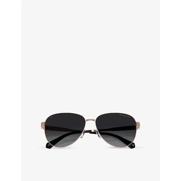 Michael Kors Biarritz Pilot-frame Metal Sunglasses