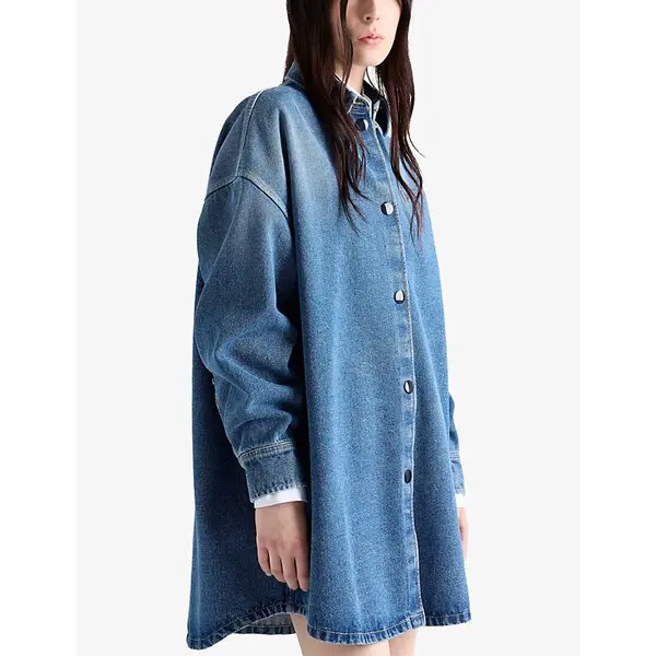 Prada Long Denim Shirt