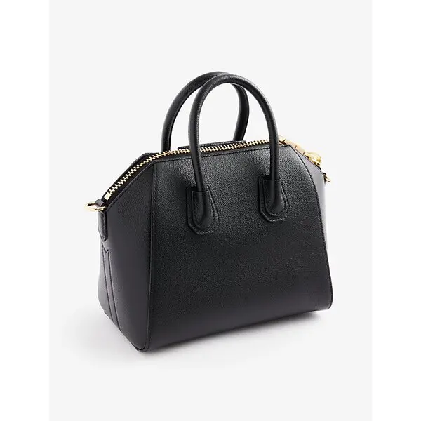 Givenchy Antigona Mini Grained Leather Top Handle Bag - Black