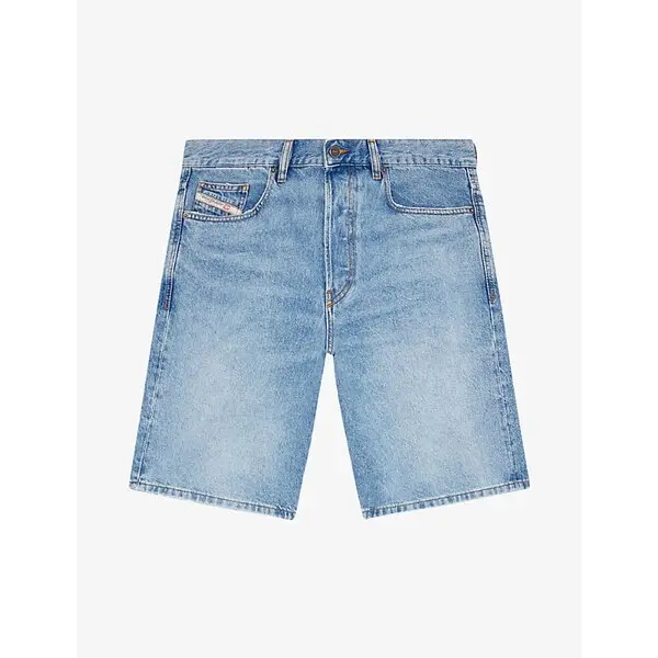 DIESEL® Faded-wash Straight-leg Denim Shorts