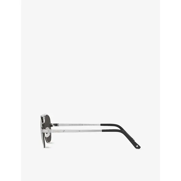 Cartier Ct0477s Pilot-frame Metal Sunglasses