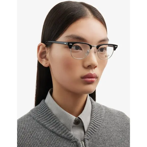 Ray-ban Clubmaster Acetate Optic Glasses - Black