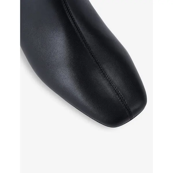Carvela Rene Logo-badge Heeled Leather Ankle Boots