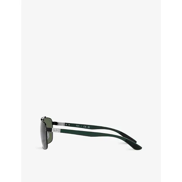 Ray-ban Rb3701 Rectangle Steel Sunglasses