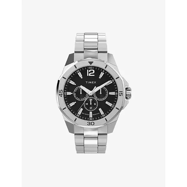 Timex® Stainless Steel Bracelet Watch - Black