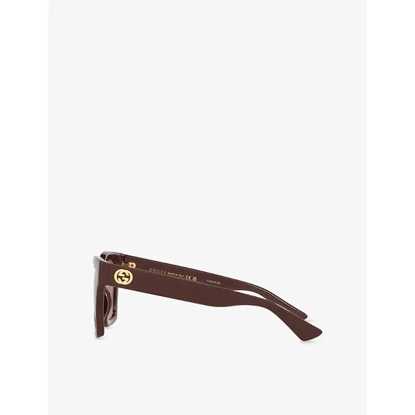Gucci Cat Eye Frame Injected Sunglasses - Red