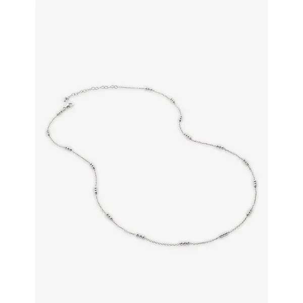 Monica Vinader Sterling Triple-beaded Choker Necklace - Silver