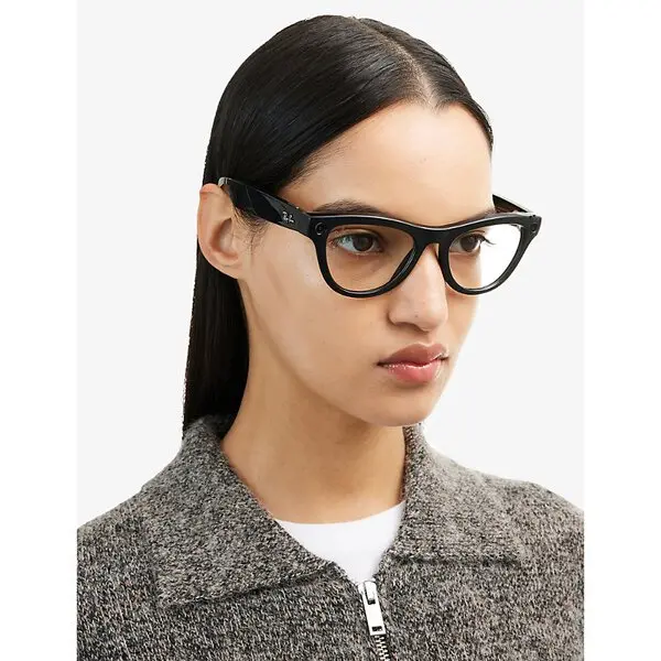 RAY-BAN META Ray-ban X Meta Skyler Cat-eye Frame Eyeglasses