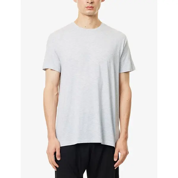Derek Rose Ethan Crewneck Stretch-jersey T-shirt - Silver