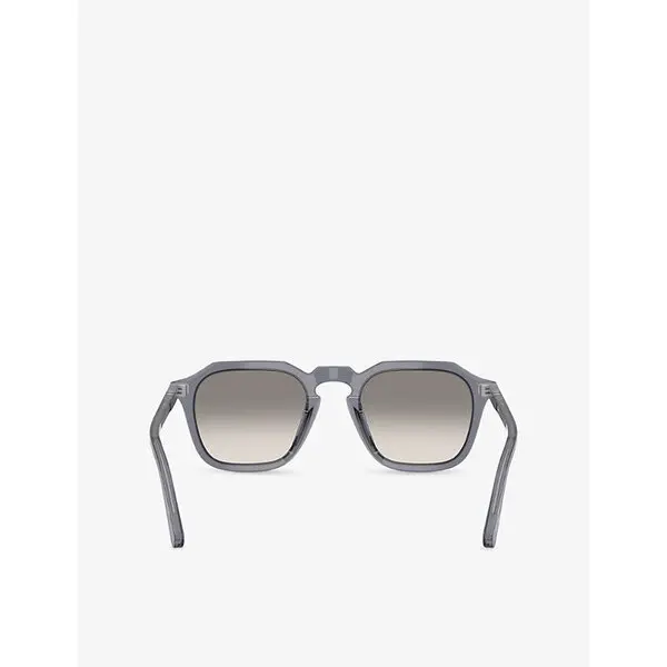 Persol Square Frame Acetate Sunglasses - Blue