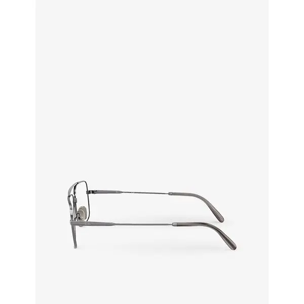 Ray-ban Square-frame Titanium Optical Glasses - Silver