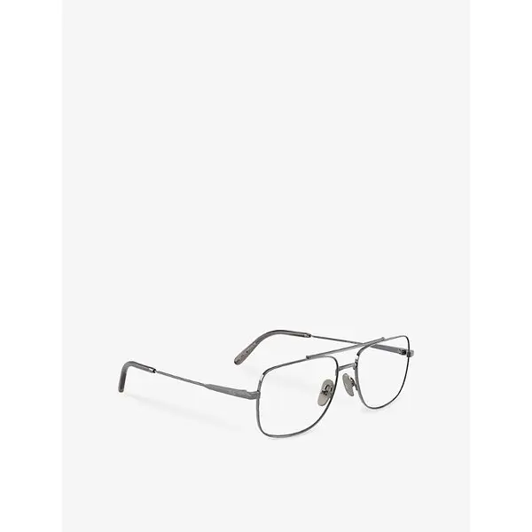 Ray-ban Square-frame Titanium Optical Glasses - Silver