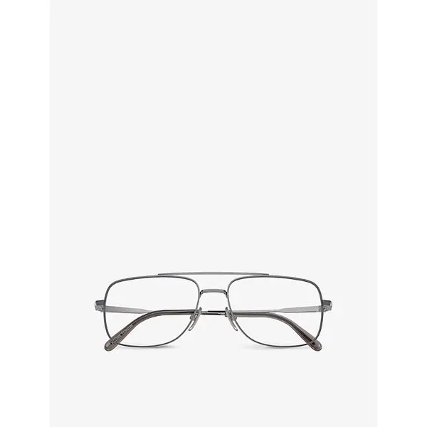 Ray-ban Square-frame Titanium Optical Glasses - Silver