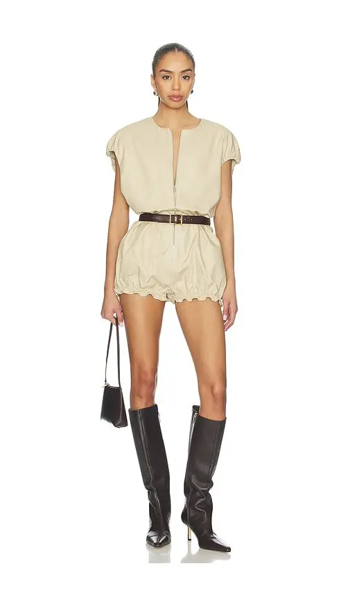 AKNVAS Rayne Canvas Cocoon Onesie In . Also - Tan