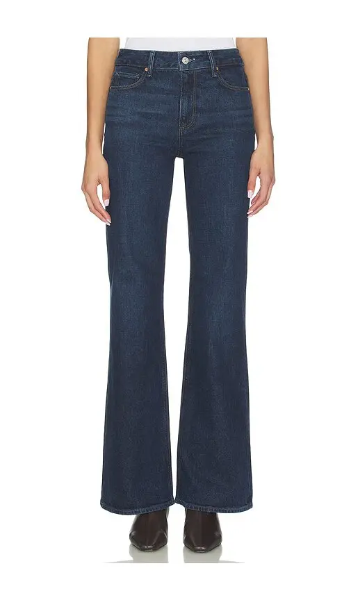Paige Sofia Seamed Flare Jeans - Blue