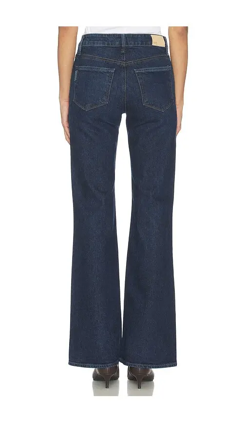 Paige Sofia Seamed Flare Jeans - Blue