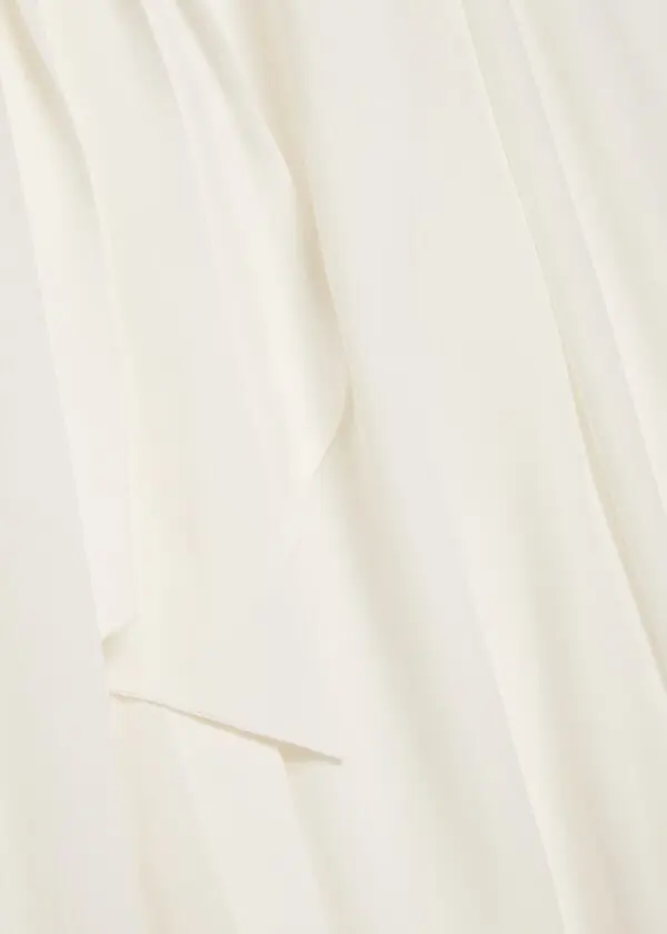 Alice + Olivia Thayer Tie Neck Georgette Blouse