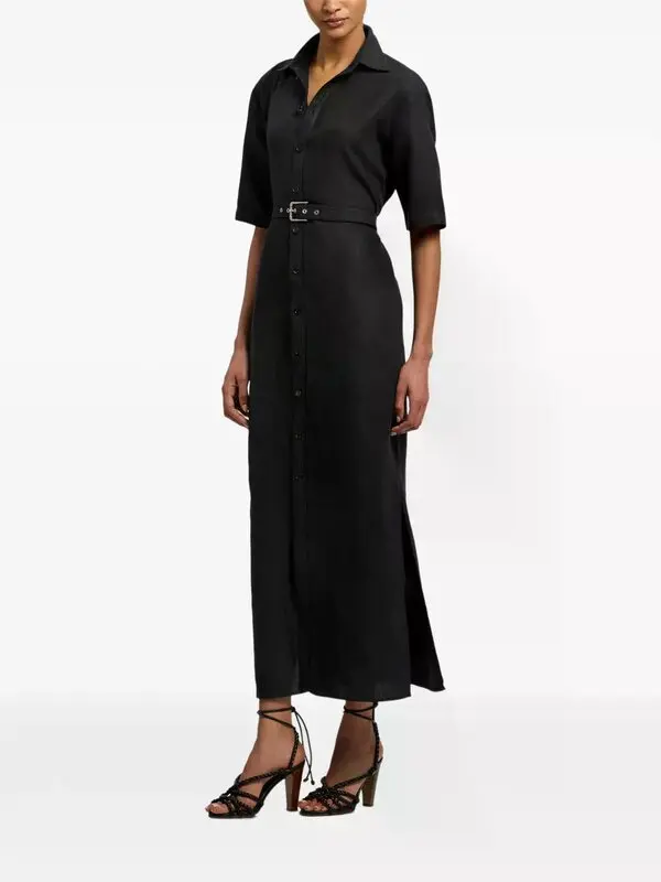 Ralph Lauren Belted Shirt Maxi Dress