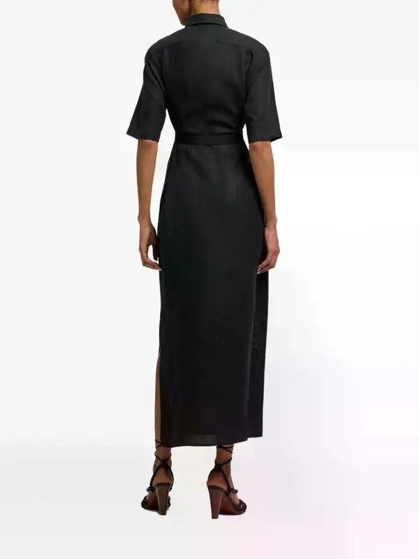 Ralph Lauren Belted Shirt Maxi Dress