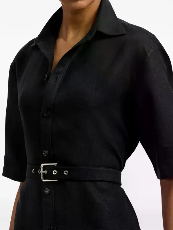 Ralph Lauren Belted Shirt Maxi Dress