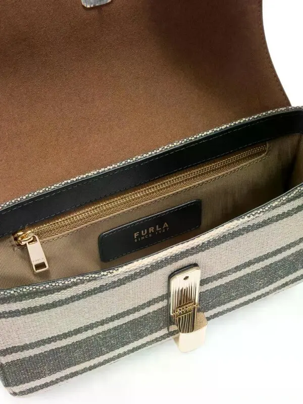 Furla Small Striped Crossbody Bag - Blue