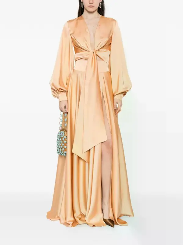 ALESSANDRO LEGORA Bow V-neck Ensemble
