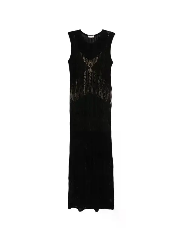 Liu Jo Crochet Knit Maxi Dress