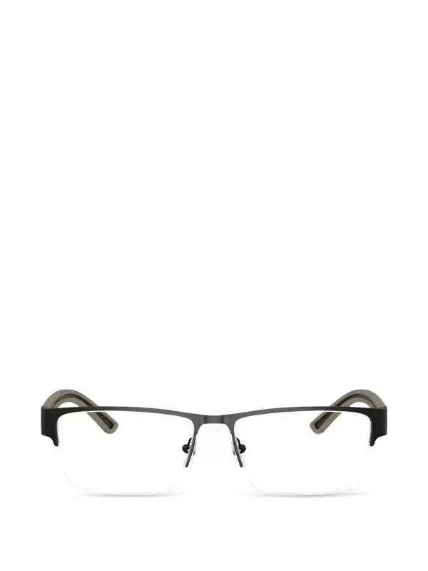 Emporio Armani Rectangle-frame Eyeglasses - Black