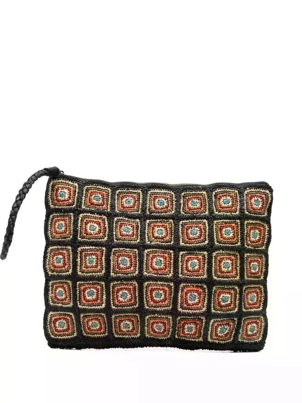 IBELIV Patterned Woven Clutch Bag