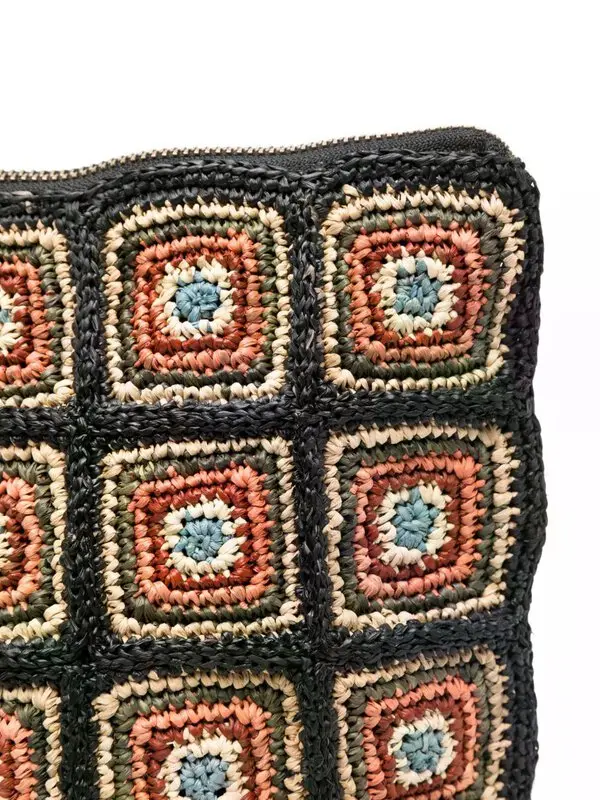 IBELIV Patterned Woven Clutch Bag