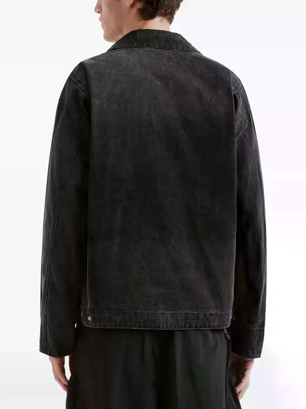 Izzue Distressed Zipped Cotton Jacket