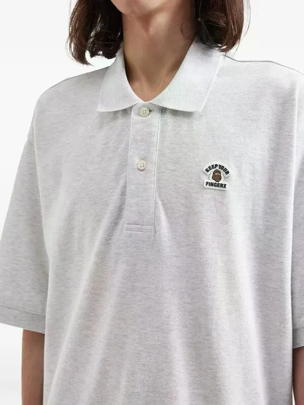 FINGERCROXX Logo-appliqué Polo Shirt