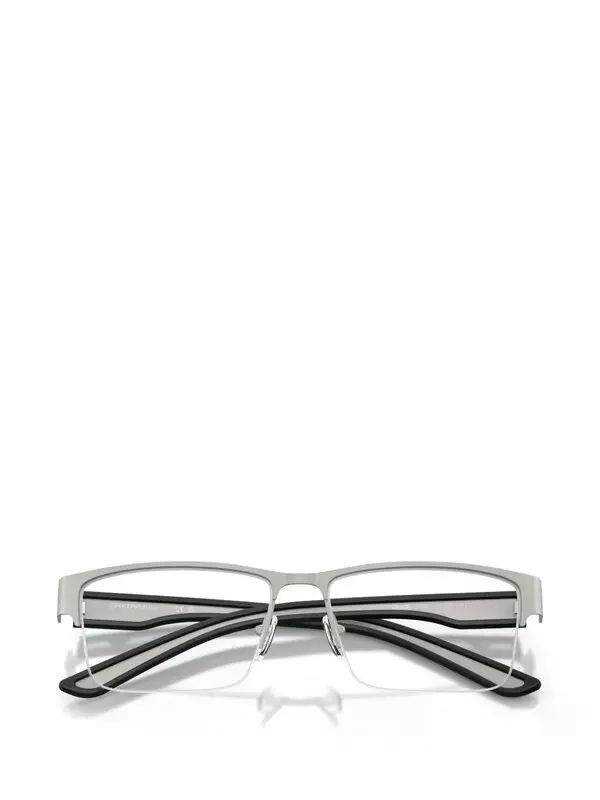 Emporio Armani Logo Rectangle-frame Eyeglasses