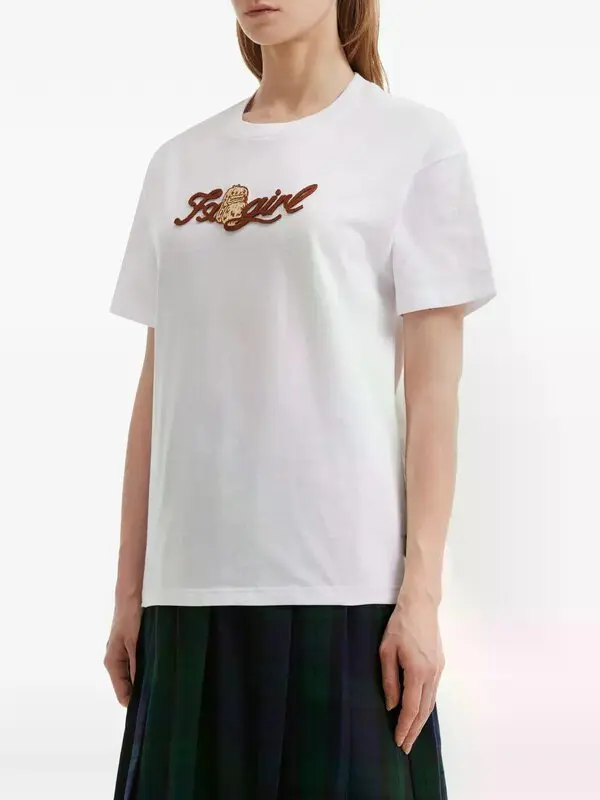 FINGERCROXX Embroidered Cotton T-shirt