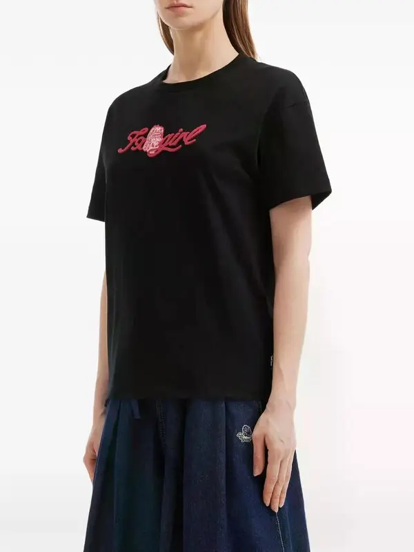 FINGERCROXX Embroidered Cotton T-shirt